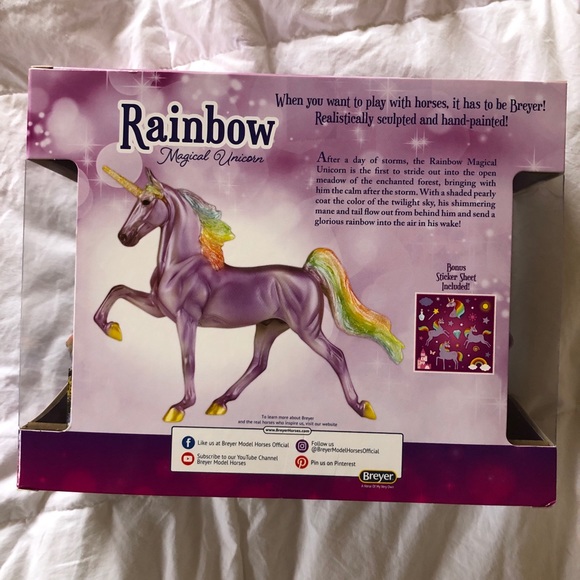 Breyer | Toys | Nib Breyer Rainbow Unicorn | Poshmark